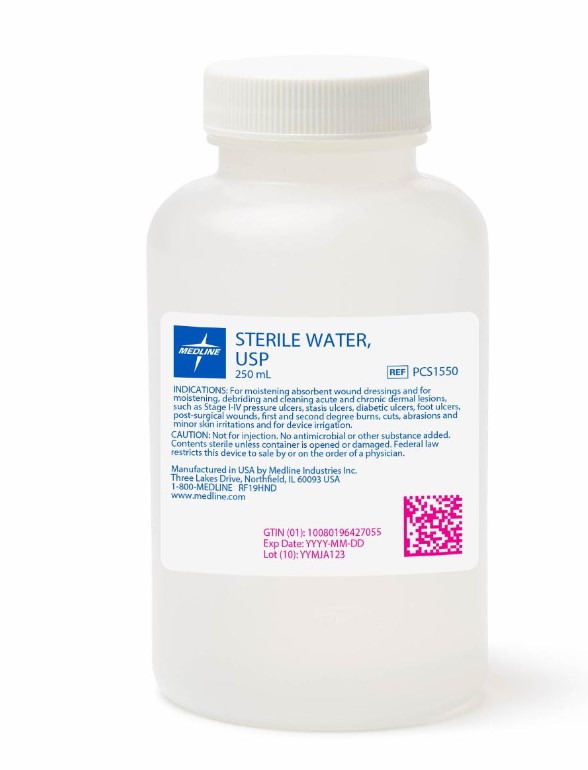 Sterile Water Irrigation Solution | 250mL Bottle | My Website